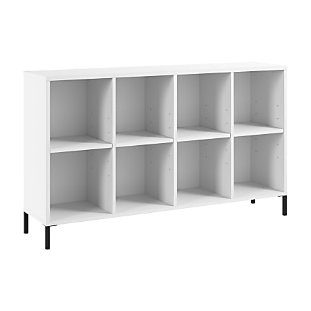 Bush Furniture Essence 30 H 8 Cube Organizer White Standard Delivery Office Depot