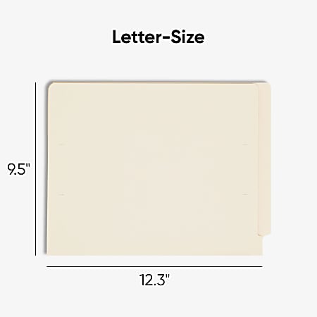 Smead Manila Reinforced End Tab Folders Straight Cut Letter Size Pack ...