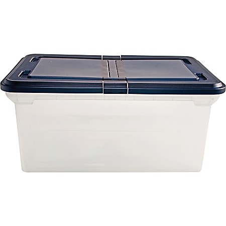 Advantus Extra Capacity Storage File Tote With Lid Letter Size 10 1316 ...