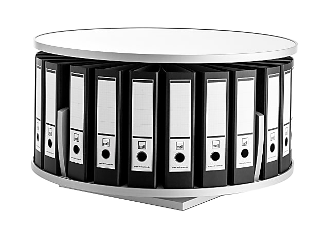 Moll Deluxe Desktop Binder And File Carousel Shelving White - ODP ...