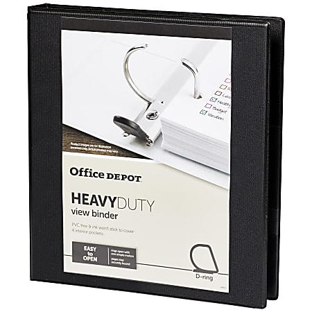Office Depot Brand Heavy Duty View 3 Ring Binder 1 D Rings 49percent ...