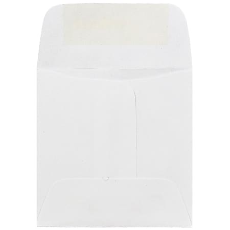 JAM Paper Square Mini Envelopes 2 38 x 2 38 Gummed Seal White Pack Of ...