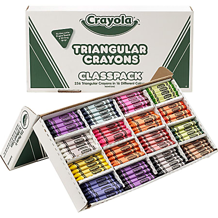 Crayola Triangular Crayons Classpack Box Of 256 - Office Depot
