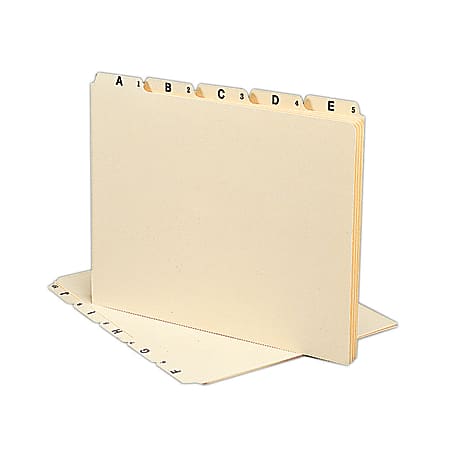 Smead Manila A To Z File Guides Letter Size Manila Pack Of 25 - Office ...