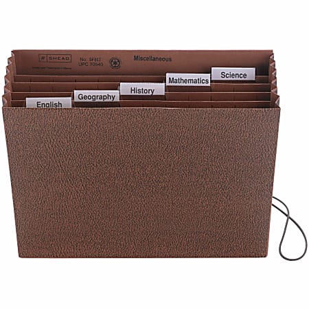 Smead Subject Expanding File 6 Pocket 12 x10 Letter Size 5 14 Expansion ...