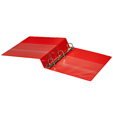 Office Depot Heavy Duty View 3 Ring Binder 1 12 D Rings Red - Office Depot