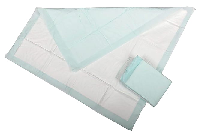 Protection Plus Polymer Disposable Underpads 23 x 36 Green 10 Per Bag ...