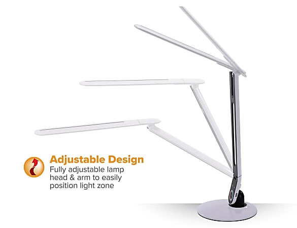 Bostitch Color Changing LED Desk Lamp 18 18 H Off White - Office Depot
