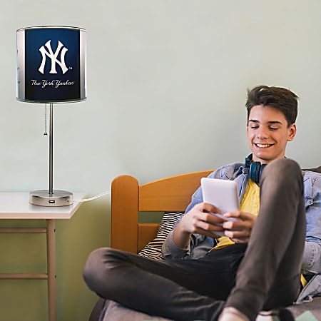 Imperial MLB Table Lamp 19 H New York Yankees - Office Depot