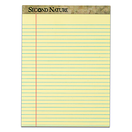 TOPS Second Nature 30percent Recycled Writing Pads 8 12 x 11 34 Legal ...
