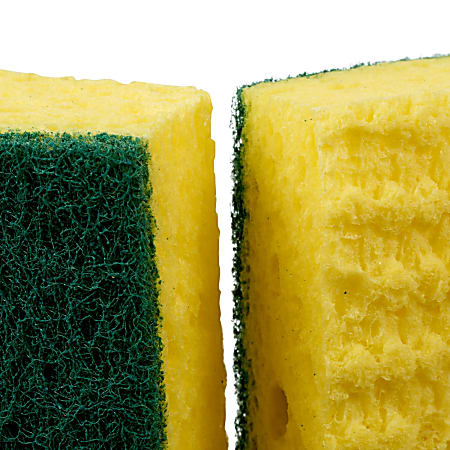 Scotch Brite Heavy Duty Scrub Sponges GreenYellow Pack Of 9 - Office Depot