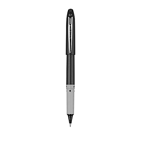 uni ball Grip Rollerball Pens Fine Point 0.7 mm Black Barrel Black Ink ...