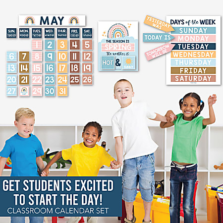 Hadley Designs Boho Circle Time Bulletin Board Calendar for Classroom ...
