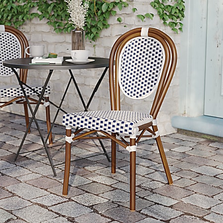Flash Furniture Lourdes IndoorOutdoor Commercial Thonet Bistro Stacking ...