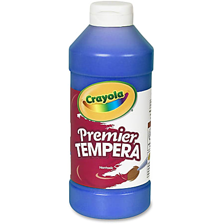 Crayola Premier Tempera Paint 16 Oz Blue - Office Depot