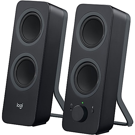 Logitech Z207 Bluetooth Computer Speakers Black Pack Of 2 - Office Depot