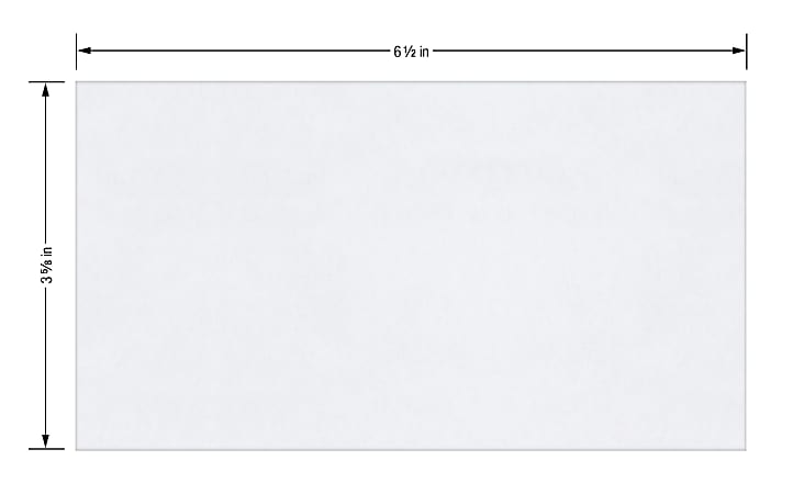 Office Depot Brand 6 34 Security Envelopes 3 58 x 6 12 Clean Seal White ...