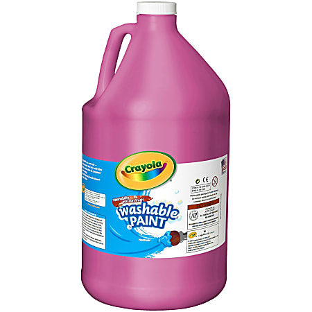 Crayola Washable Paint Magenta Gallon - Office Depot