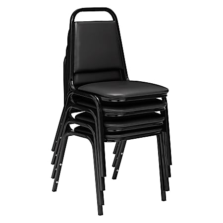 National Public Seating Square Back Padded Vinyl Seat Banquet Stack ...