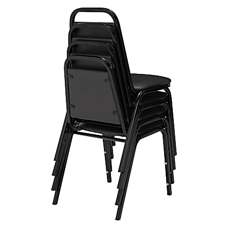 National Public Seating Square Back Padded Vinyl Seat Banquet Stack ...