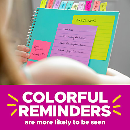 Post it Notes 3 x 3 Beachside Cafe Collection Pack Of 18 Pads - Office ...