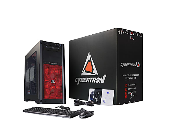 CybertronPC Steel B 1080X Desktop PC Intel Core i7 16GB Memory 2TB Hard ...
