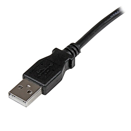StarTech.com 2m USB 2.0 A to Left Angle B Cable MM - Office Depot