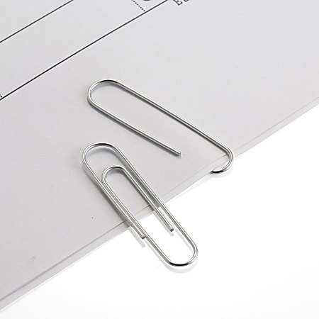 Office Depot Brand Paper Clips 500 Total Jumbo Silver 100 Per Box Pack ...