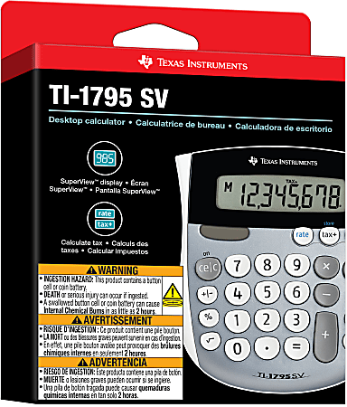 Texas Instruments TI 1795SV Desktop Display Calculator - Office Depot