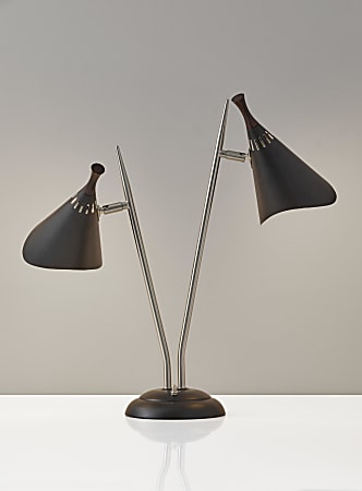Adesso Draper Desk Lamp 22 H Black - Office Depot