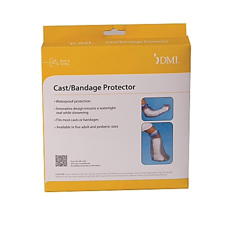DMI Waterproof Leg Cast Protector 23 Adult Short Clear - Office Depot
