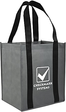 Custom Promotional Color Strap Colossal Grocery Tote 15 x 13 - Office Depot