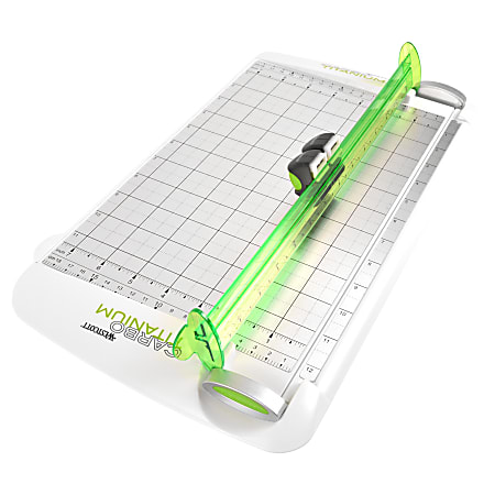 Westcott CarboTitanium Personal Paper Trimmer 12 WhiteGreen - Office Depot
