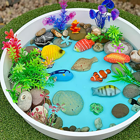 Yellow Door Sensory Stones Fish - Office Depot