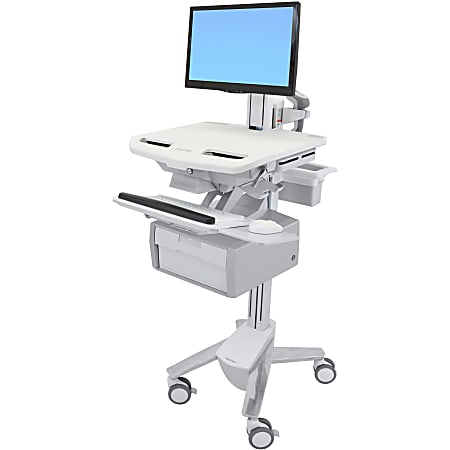Ergotron StyleView Cart with LCD Pivot 1 Tall Drawer 1x1 Up to 24 ...