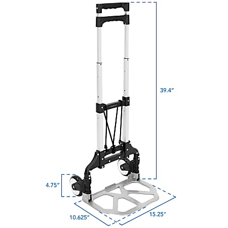Mount It Folding Hand Truck And Dolly 165 Lb Capacity Office Depot