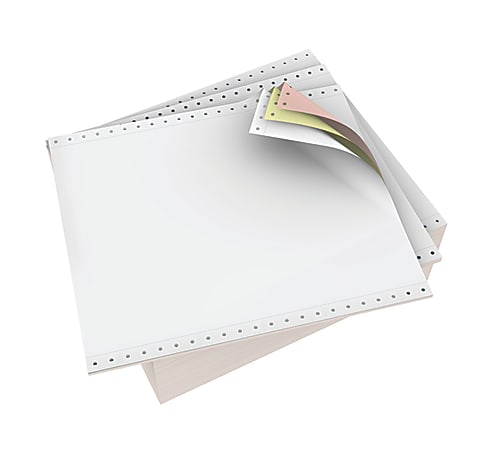 Domtar Carbonless Continuous Forms 3 Part 9 12 x 11 WhiteCanaryPink ...