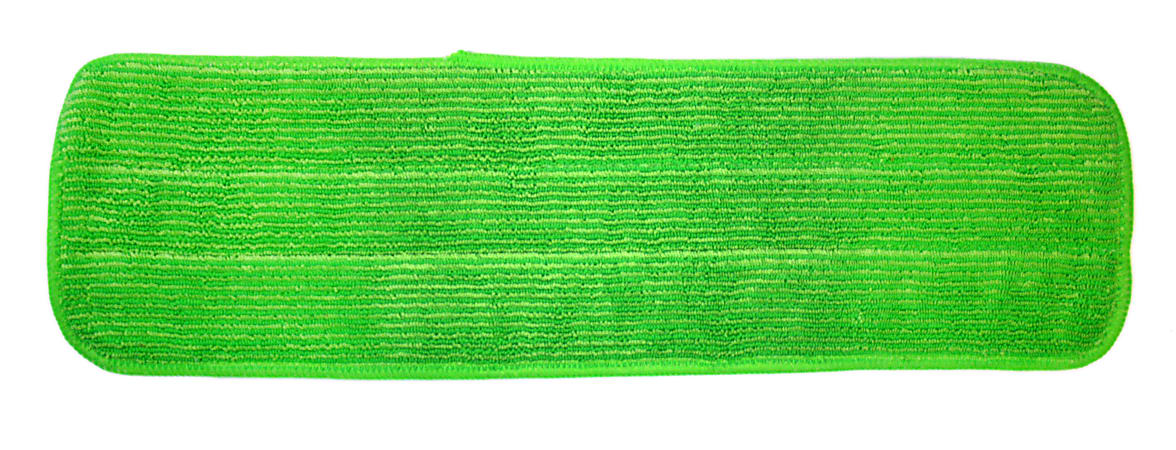 Hospeco MicroWorks Wet Flat Microfiber Mops Green Pack Of 12 Mops - ODP ...