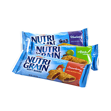 NUTRI GRAIN Soft Baked Breakfast Bars Variety 1.3 oz 48 Count - Office ...