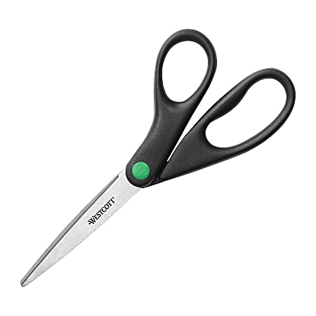 Westcott KleenEarth All Purpose Scissors 8 Straight Black Pack Of 2 ...