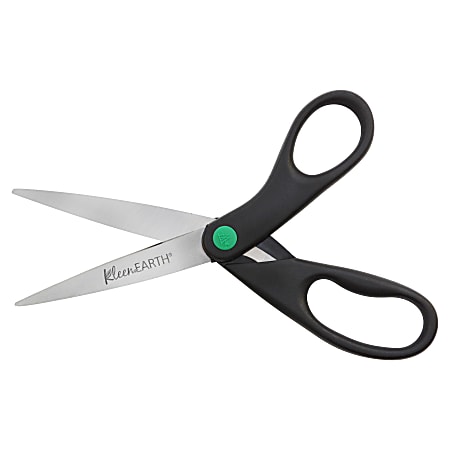 Westcott KleenEarth All Purpose Scissors 8 Straight Black Pack Of 2 ...