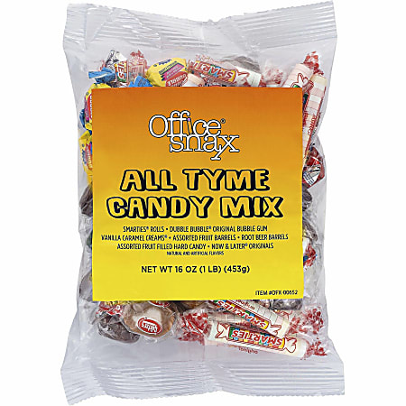 Office Snax All Tyme Mix Assorted Candies Assorted Individually Wrapped ...