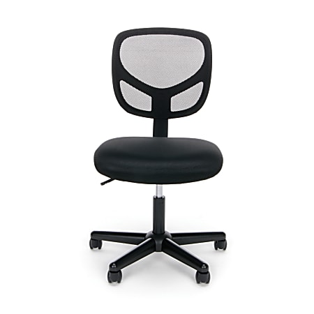 OFM Essentials Mid Back Chair Mesh Black - Office Depot