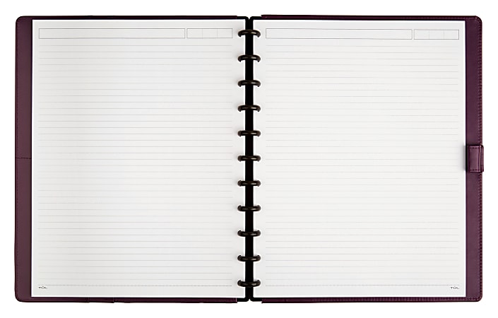 TUL Custom Note Taking System Discbound Notebook With Leather Cover ...