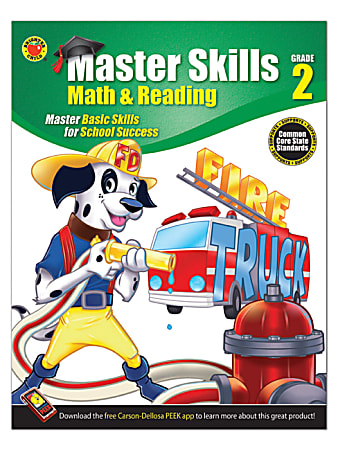 Brighter Child Workbook Math Reading Grade 2 - Office Depot