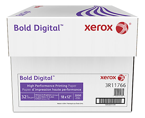 Xerox Bold Digital Printing Paper 4 Reams Tabloid Extra Size 12 x 18 ...