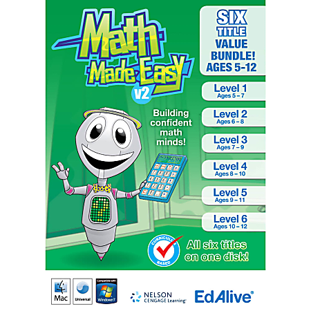 Math Made Easy v2 Bundle - Office Depot