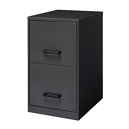 Realspace 18 D 2 Drawer Vertical Letter Size File Cabinet Charcoal ...