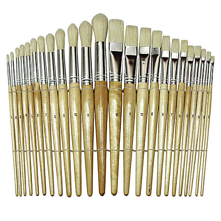 Creativity Street Beginner Paint Brushes Preschool Brush Set Natural 24 ...