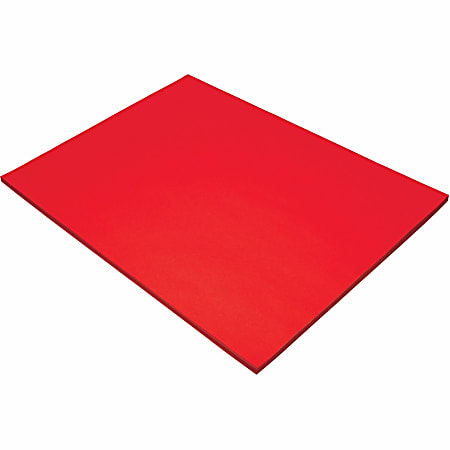 Tru Ray Construction Paper 50percent Recycled 18 x 24 Festive Red Pack ...
